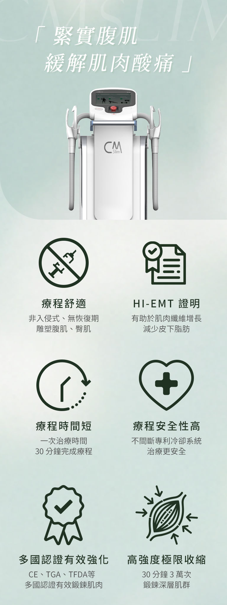 CMSlim先舒立是什麼？30分鐘躺著輕鬆擁有真腹肌